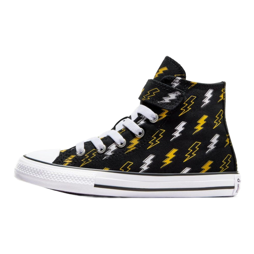 Converse | Kids Chuck Taylor All Star Electric Bolt High Top (Black/Go ...