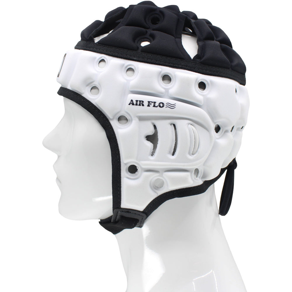 Madison | Air Flo Headguard (White/Black) – Platinum Sports