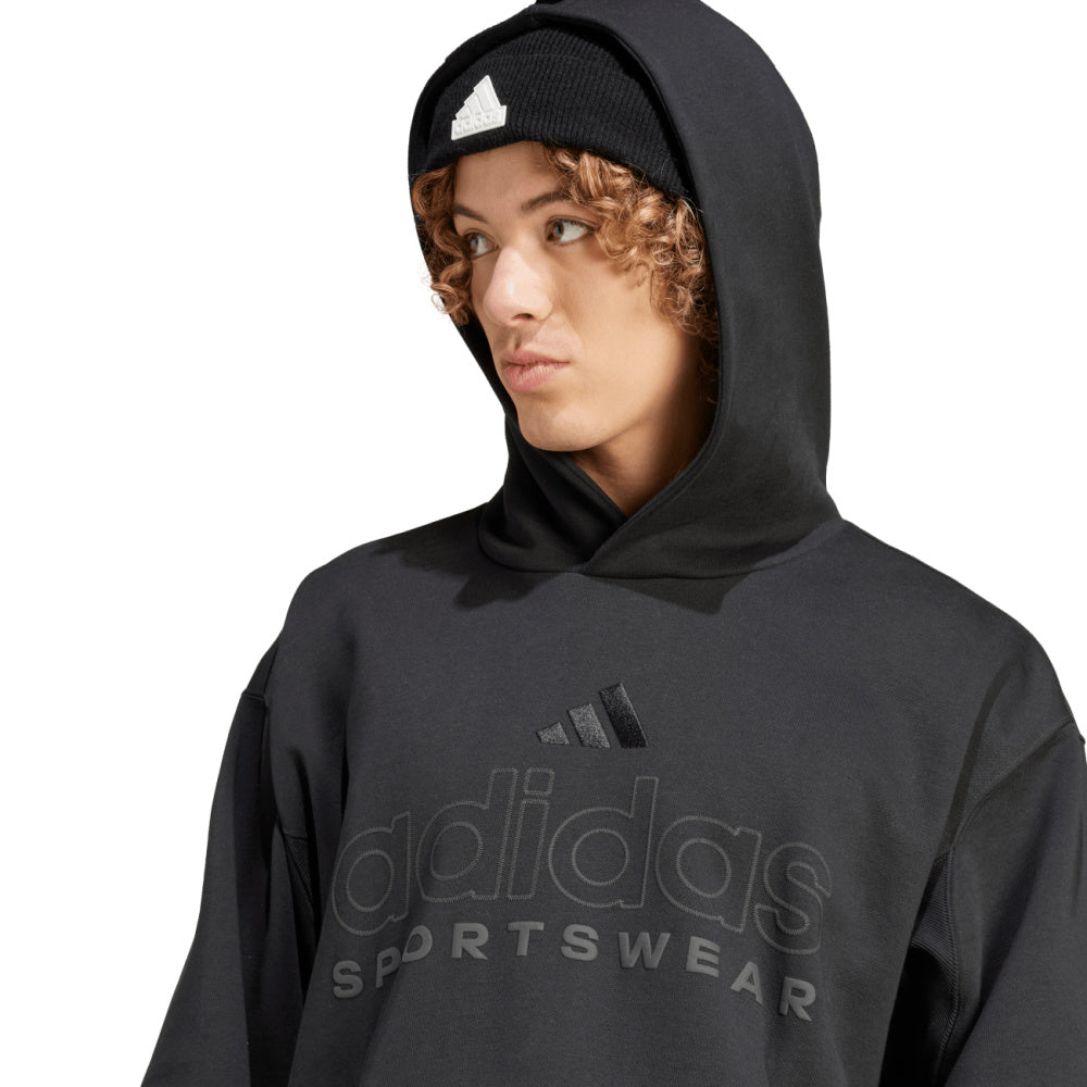 Adidas | Mens All Szn Fleece Graphic Hood (Black) – Platinum Sports