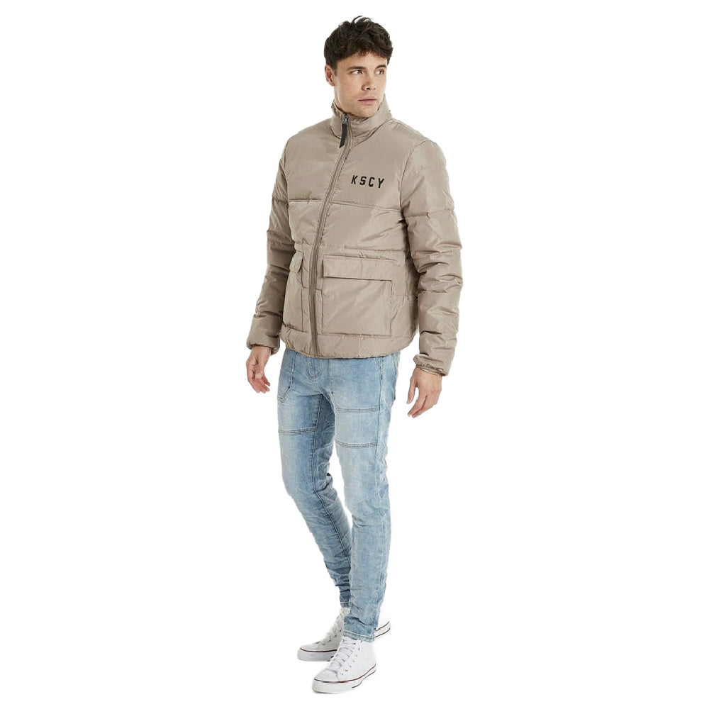 Kscy | Mens Overpark Puffer Jacket (Dune) – Platinum Sports