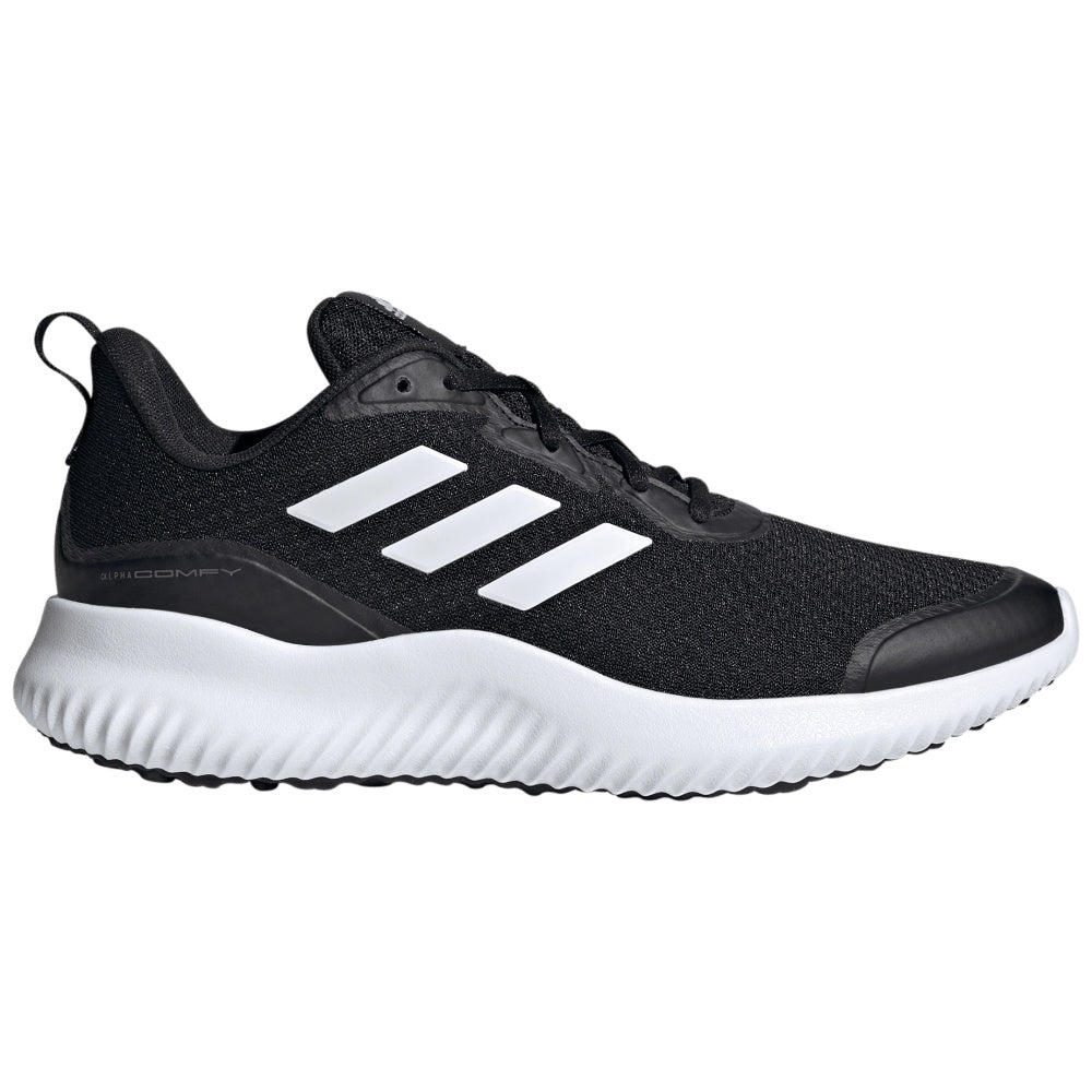Adidas | Unisex Alphacomfy (Black/White) – Platinum Sports