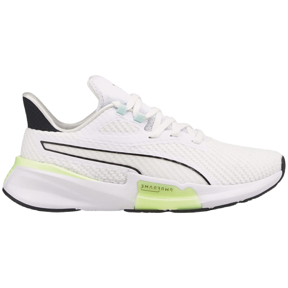Puma | Womens Pwr Frame Trainer (White/Black) – Platinum Sports